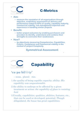 C metrics capability-and_value | PDF