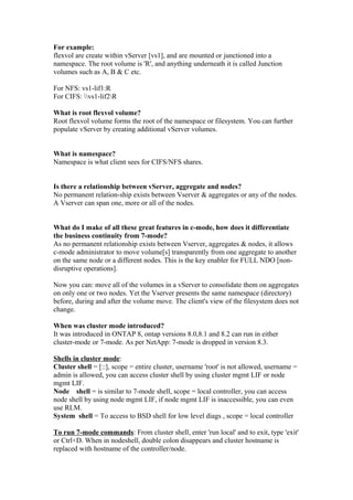 netapp c-mode terms | DOC