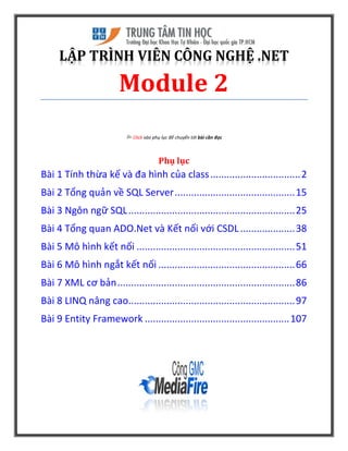 Lap Trinh Vien Cong Nghe .NET - Module 2 | PDF