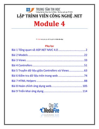 Lap Trinh Vien Cong Nghe .NET - Module 4 | PDF