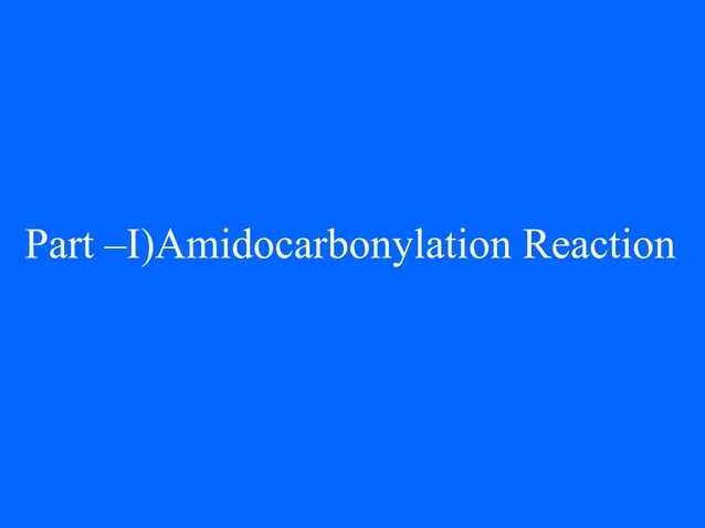 Carbon- Nitrogen Bond formation reactions | PPT | Chemistry | Science
