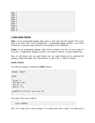 C notes diploma-ee-3rd-sem | DOC