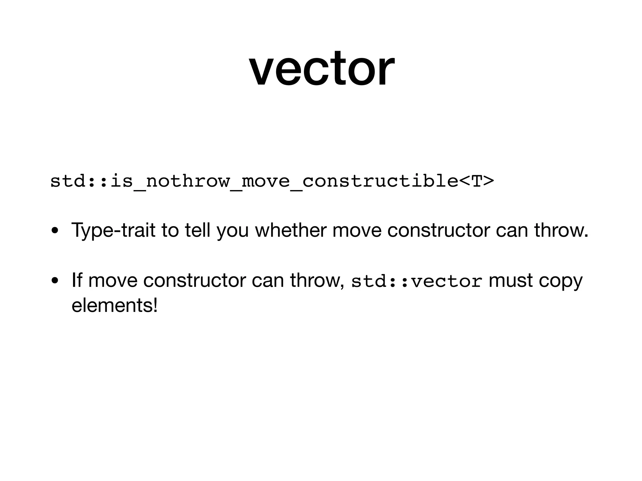 C++ nothrow movable types | PDF