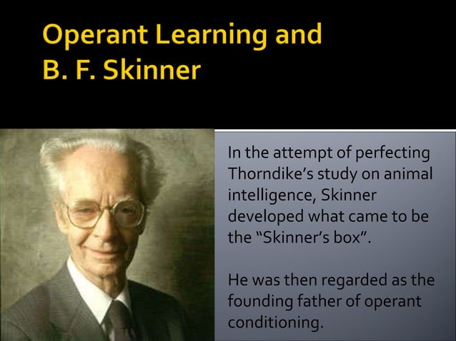 C. operant learning | PPT