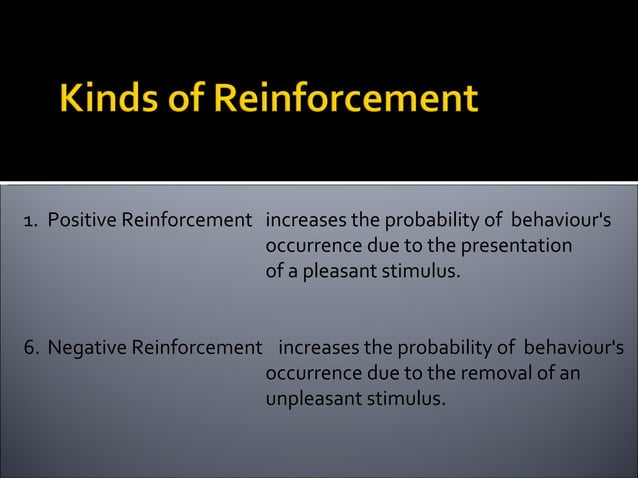 C. operant learning | PPT | Science
