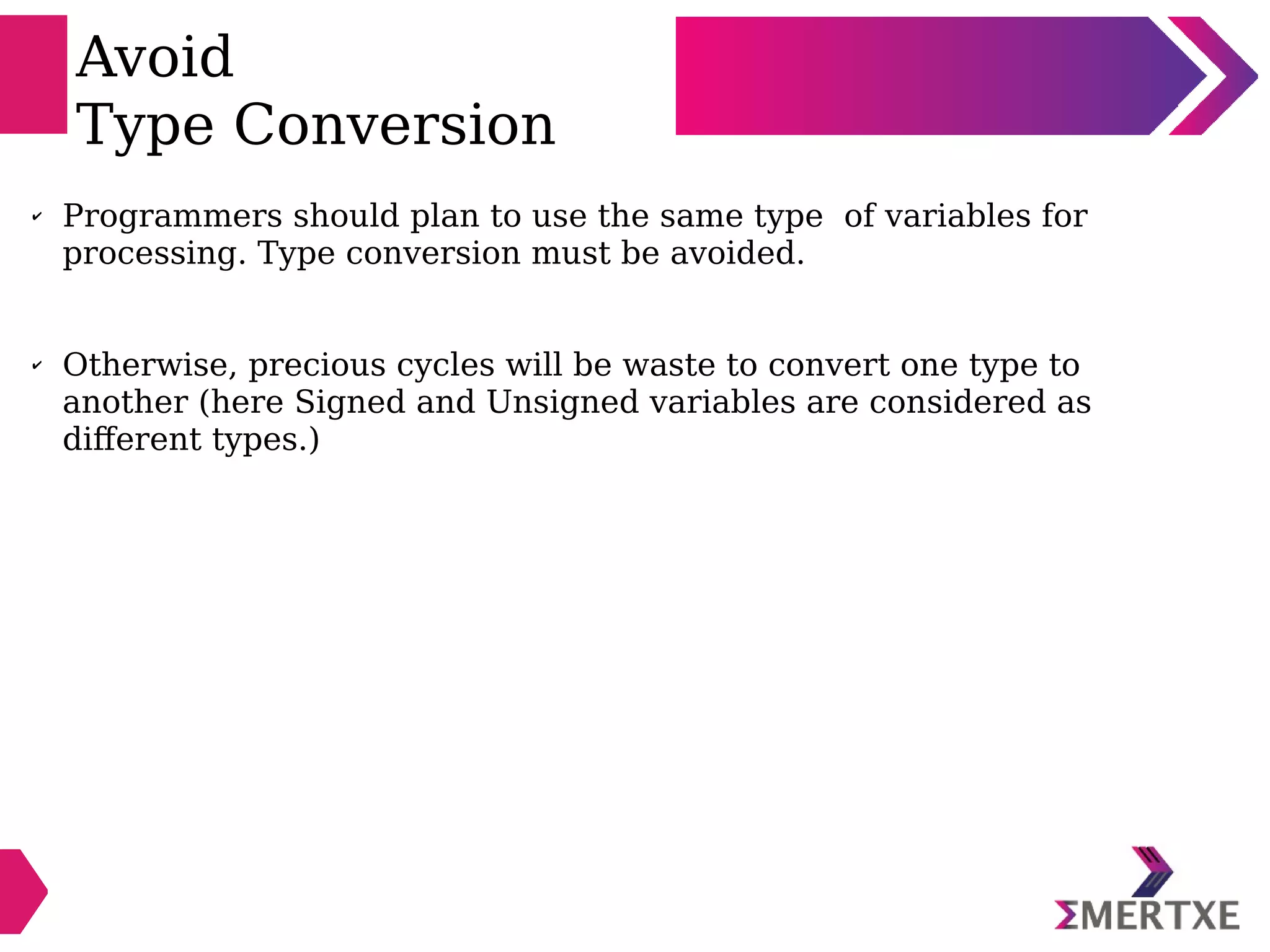 Embedded C - Optimization techniques | PDF | Programming Languages | Computing