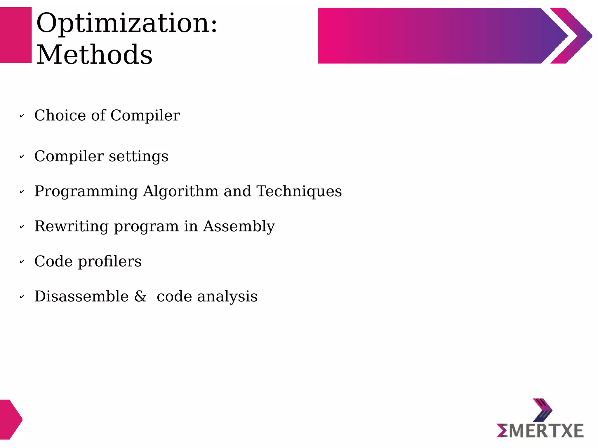 Embedded C - Optimization techniques | PDF | Programming Languages | Computing