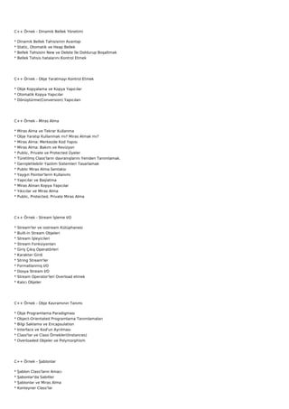 C++ ornek | PDF