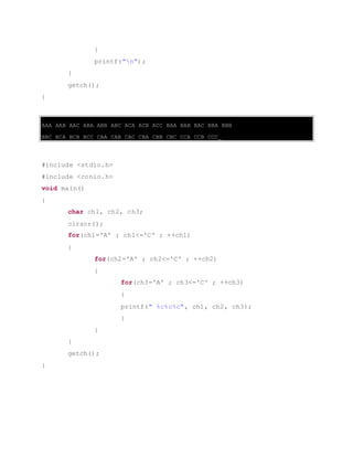 C - Pattern - Code - [Future Programming] | PDF | Free Download