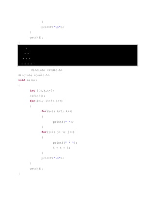 C - Pattern - Code - [Future Programming] | PDF | Free Download