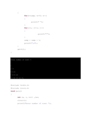 C - Pattern - Code - [Future Programming] | PDF | Free Download