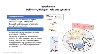 C-peptide.pptx in type 2 diabetes melitus | PPTX