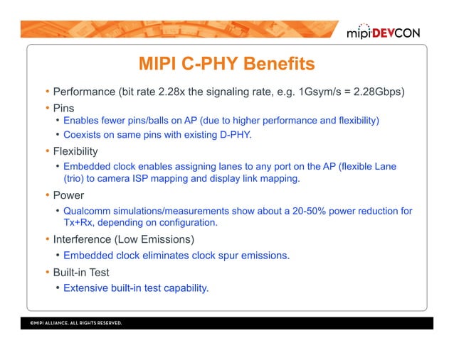 MIPI DevCon 2016: Implementing MIPI C-PHY | PDF