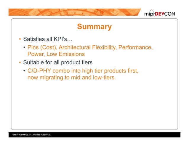 MIPI DevCon 2016: Implementing MIPI C-PHY | PDF