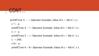 C programming(Part 1) | PPTX | Programming Languages | Computing