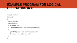 C programming(Part 1) | PPTX | Programming Languages | Computing