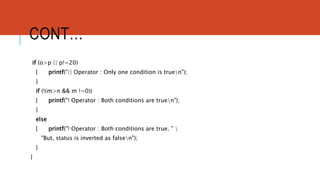 C programming(Part 1) | PPTX | Programming Languages | Computing