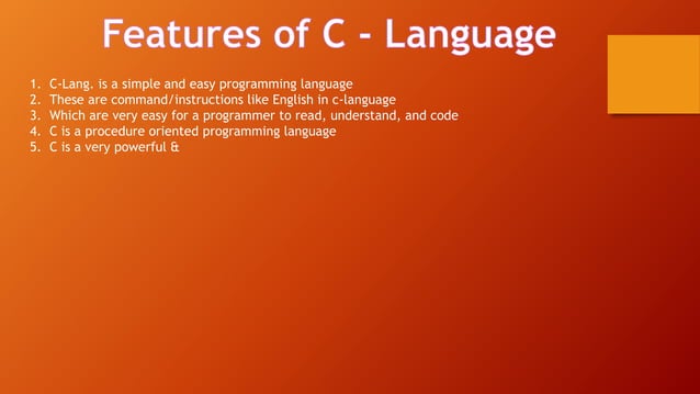 C-Programming fundamentals and programming structure | PPT