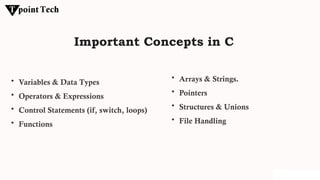 C-Programming-Language an overview.pptxx | PPTX