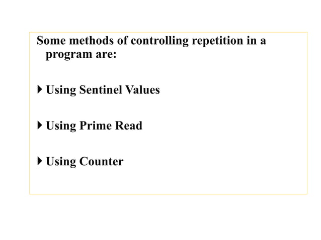 C Programming Control Statementspptx