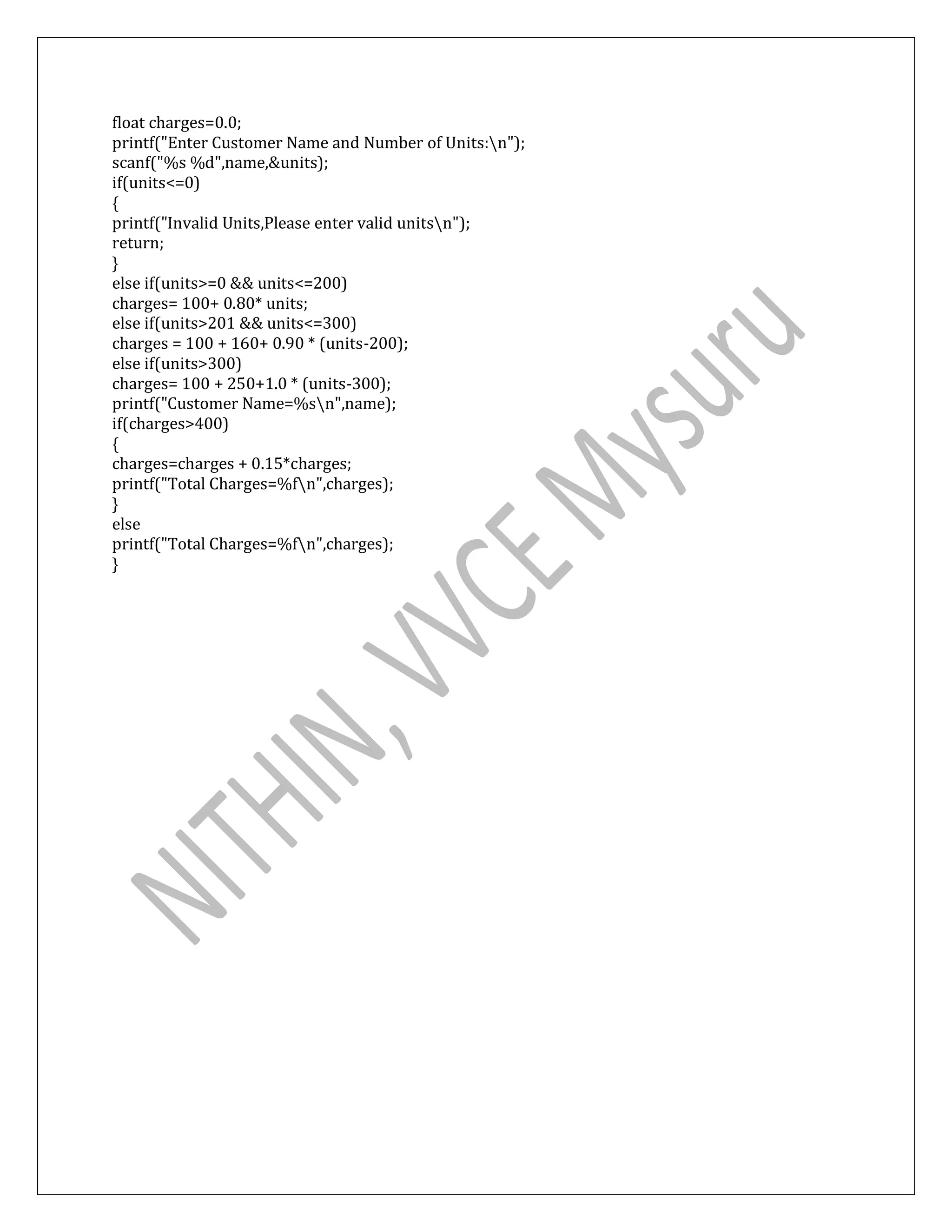 VTU C programming(CPS) 18CPS13/23 notes by Nithin,VVCE,Mysuru | PDF ...