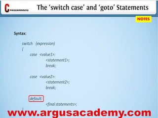 C programming flow of controls | PPSX