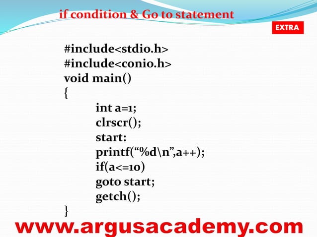 C programming flow of controls | PPSX