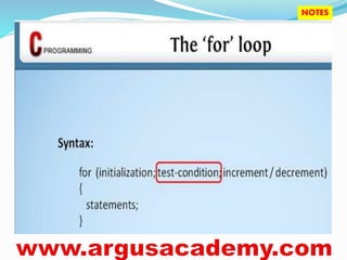 C programming flow of controls | PPSX