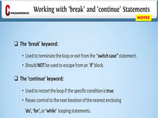 C programming flow of controls | PPSX