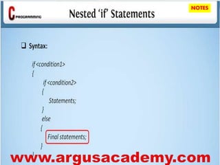 C programming flow of controls | PPSX