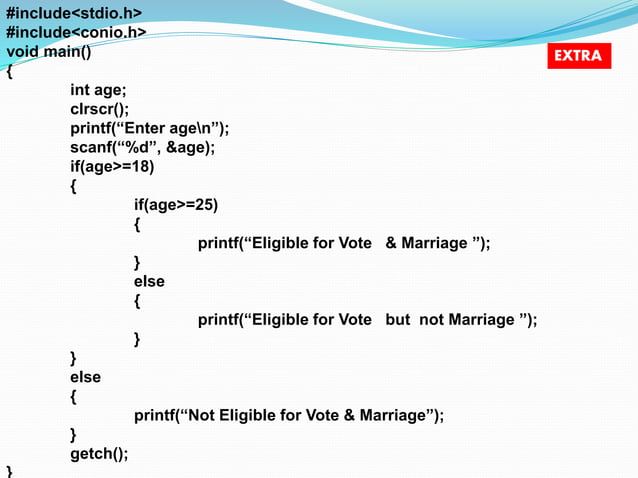 C programming flow of controls | PPSX