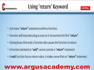 C programming function | PPSX