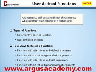 C programming function | PPSX
