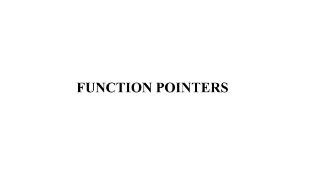 C-Programming Function pointers.pptx