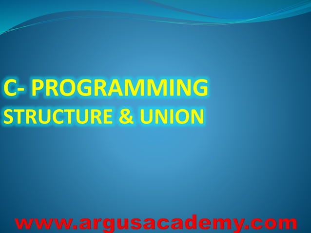 C Programming Structure And Pointer Ppsx Programming Languages Computing