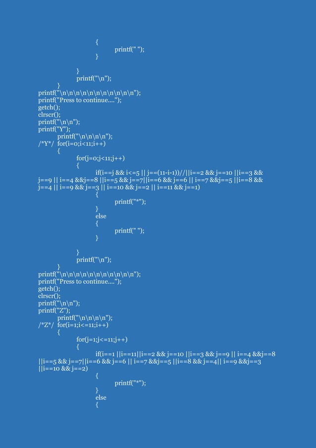 C program to print alphabets from a to z | PDF