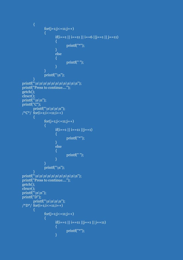 C program to print alphabets from a to z | PDF