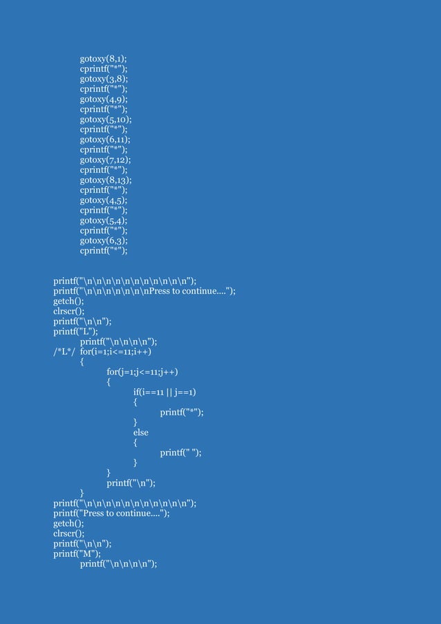 C program to print alphabets from a to z | PDF