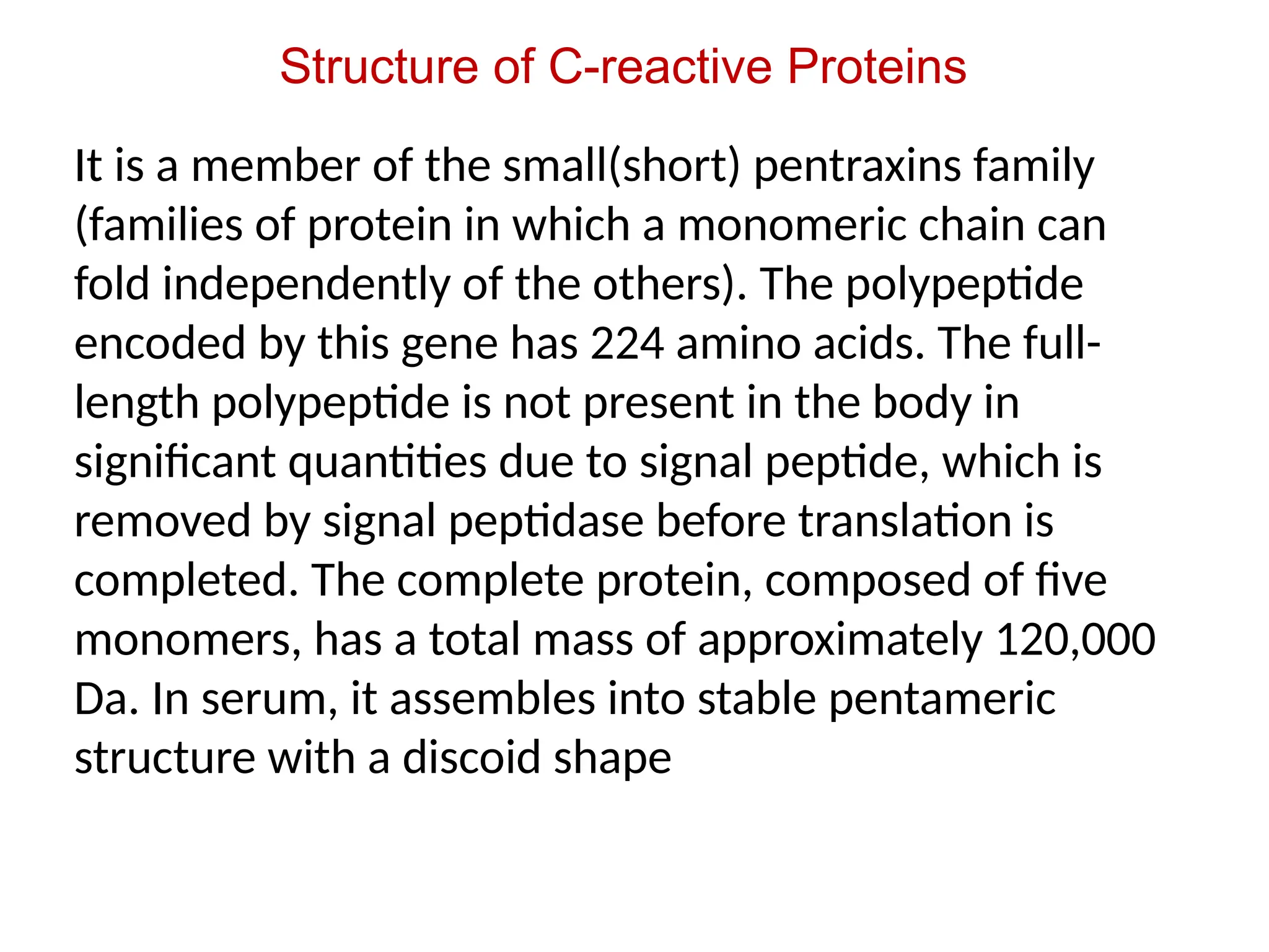 C-REACTIVE PROTEIN AND ITS ROLE IN THE HUMAN BODY | PPTX