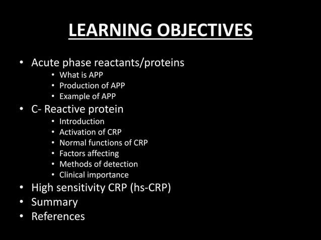 C Reactive Protein Pptx