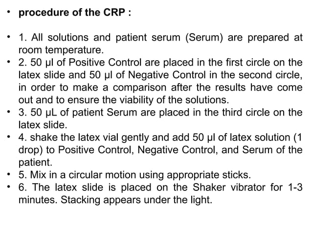 Topic : Immunological Test [ C-Reactive Protein (CRP) ] | PPT
