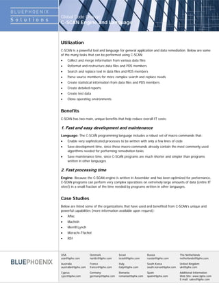 C-SCAN Engine and Language | PDF