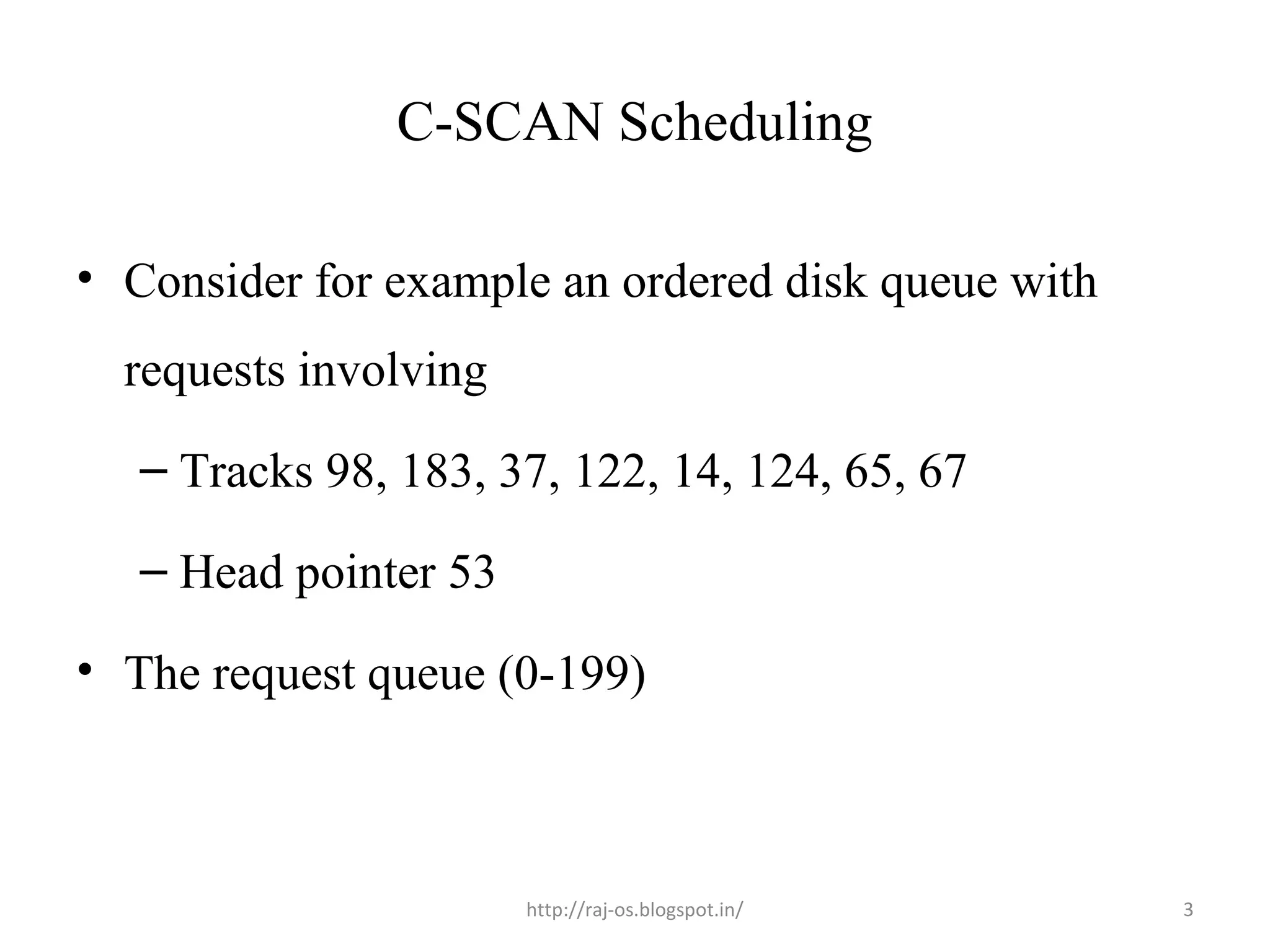 C scan scheduling 50 2 | PPT