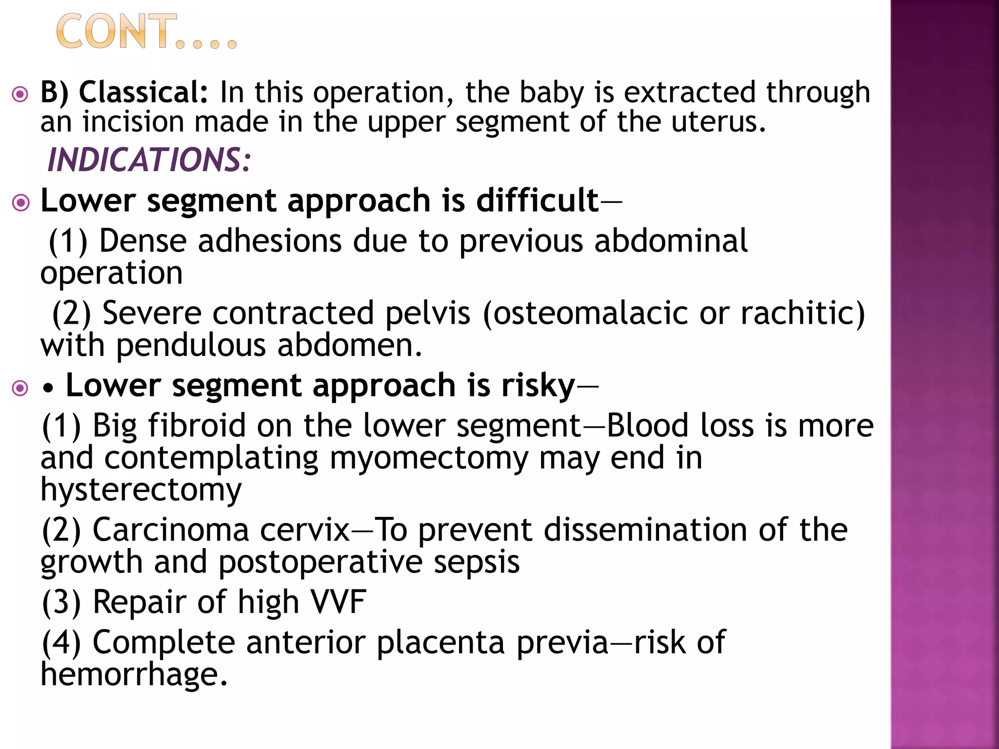 cesarean section | PPTX