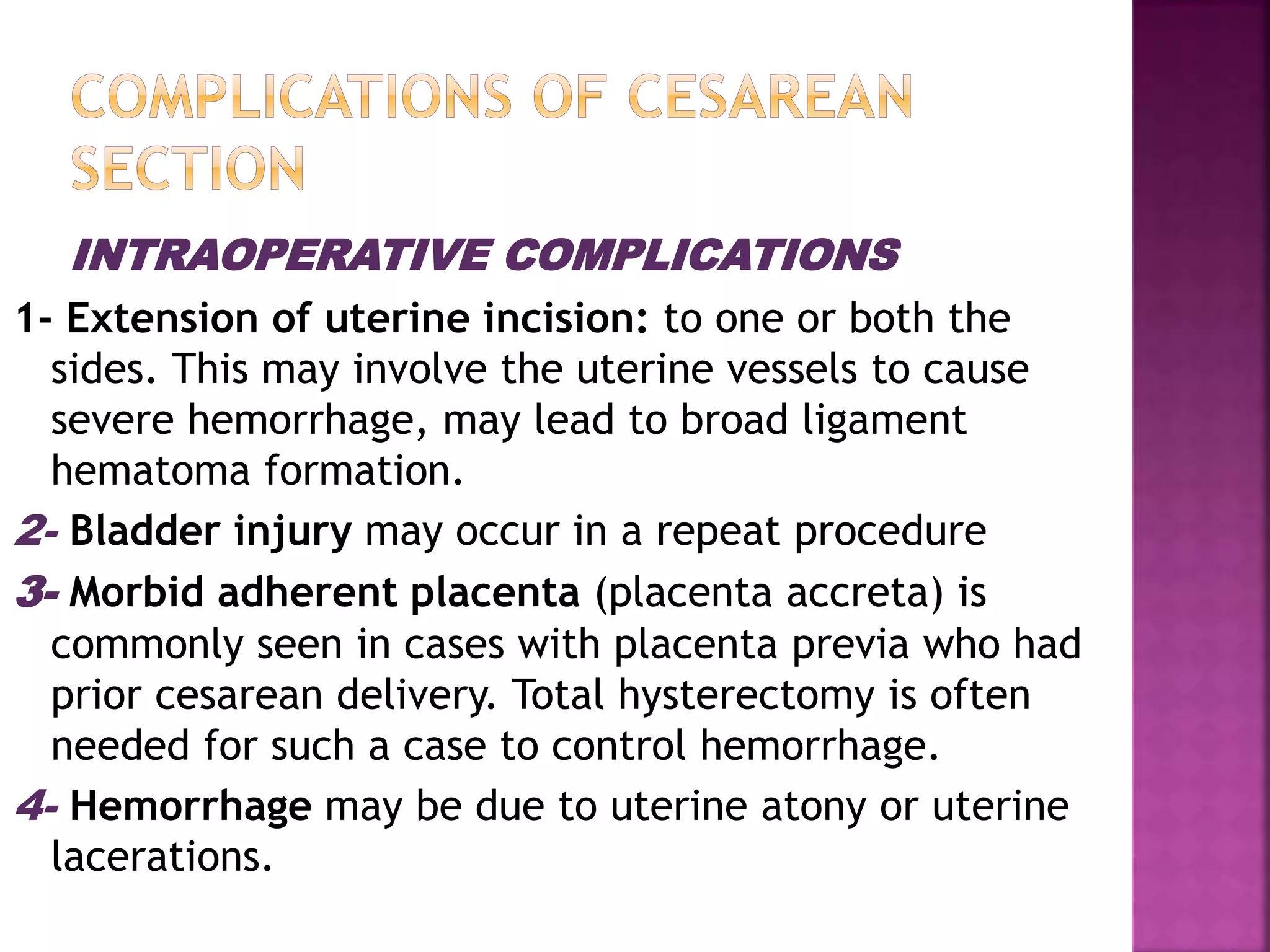 cesarean section | PPTX