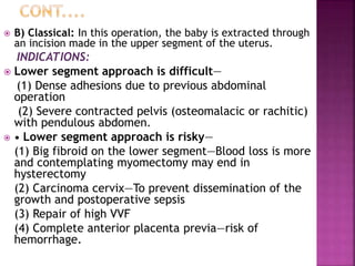 cesarean section | PPTX