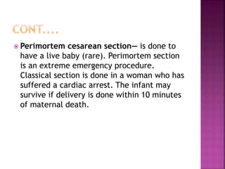 cesarean section | PPTX
