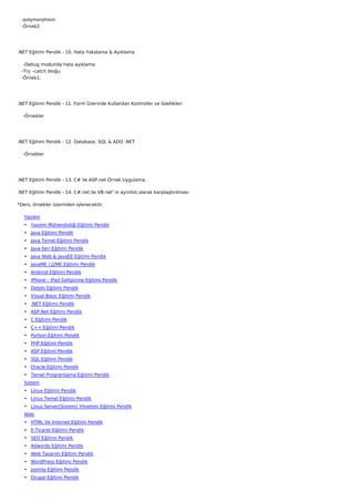 C sharp-egitimi-pendik | PDF