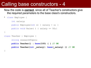 C# Summer course - Lecture 4 | PPT