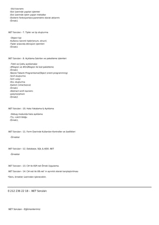 C sharp-sorulari | PDF